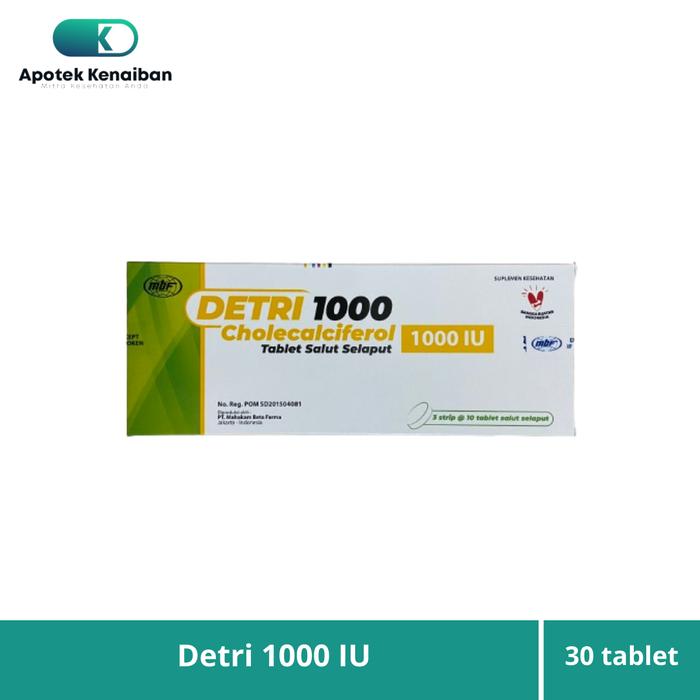 Promo DETRI 1000 IU BOX 30 TABLET / VITAMIN D3 1000 IU - Kota Tangerang ...