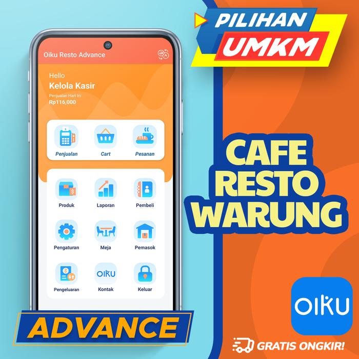 Jual Kasir android untuk bisnis FnB-restoran-cafe-warung makan - Advance - Kab. Madiun - oiku ...