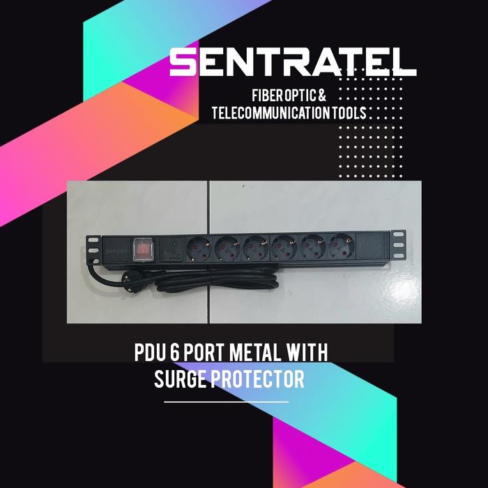 Jual PDU 6 PORT 16A POWER DISTRIBUTION UNIT ANTI PETIR PDU 6 SOCKET ...