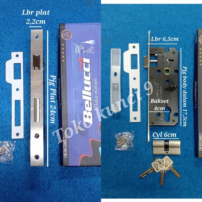 Jual Body Kunci swing Bellucci Komplit / Kunci Lidah Standart Besar ...