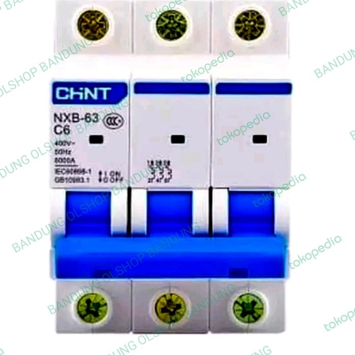 Jual CHINT MCB 6A 3P 220V SNI MCB 220V SNI 3P 6A MCB 3P 6A 220V SNI ...