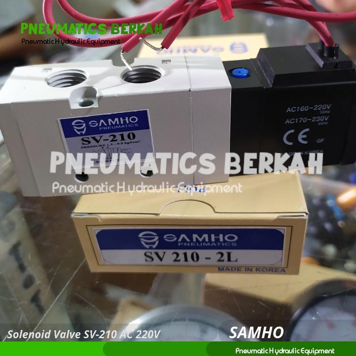 Jual Solenoid Valve SAMHO SV-210 AC 220V - Jakarta Barat - Pneumatics ...