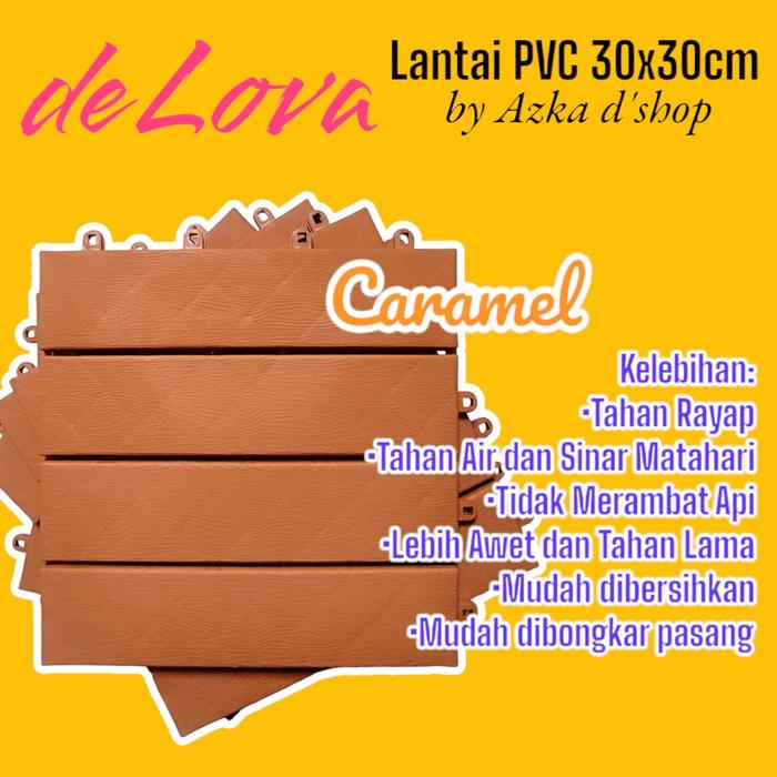 Promo Decking tile lantai bongkar pasang ukuran 30cm x 30cm - coklat ...