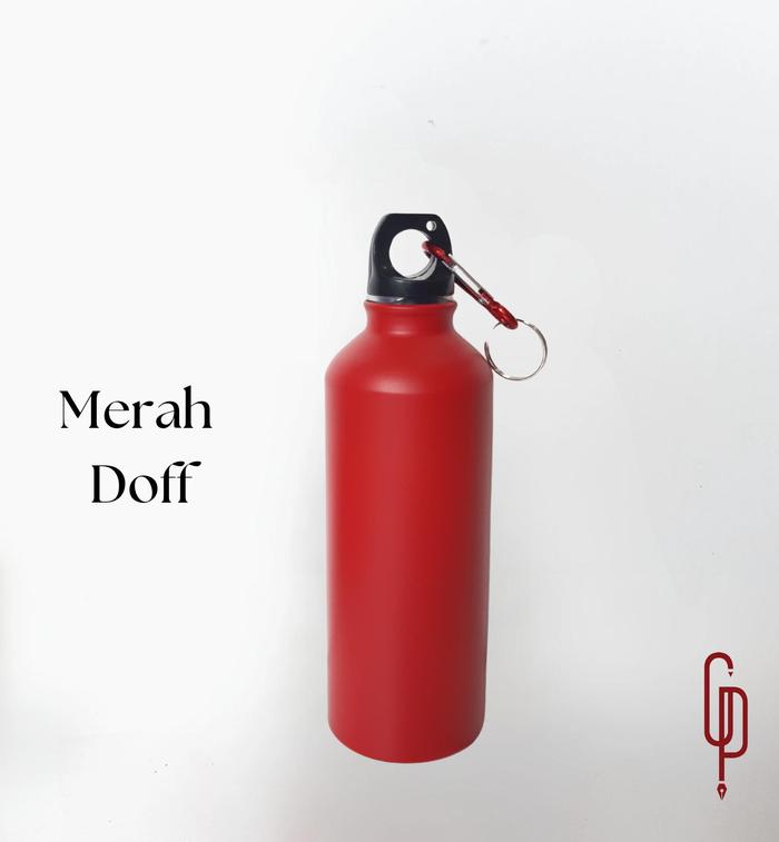 Jual Botol Minum Alumunium Sport Sepeda 500 ml Doff - Merah Doff ...