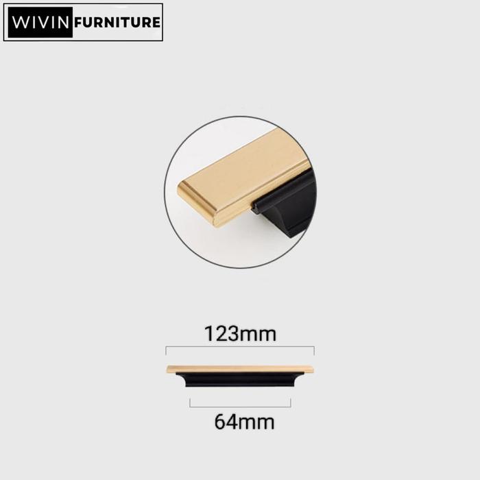 Jual Handle Lemari Gold Mix Black Premium Tarikan Laci Pegangan Pintu ...