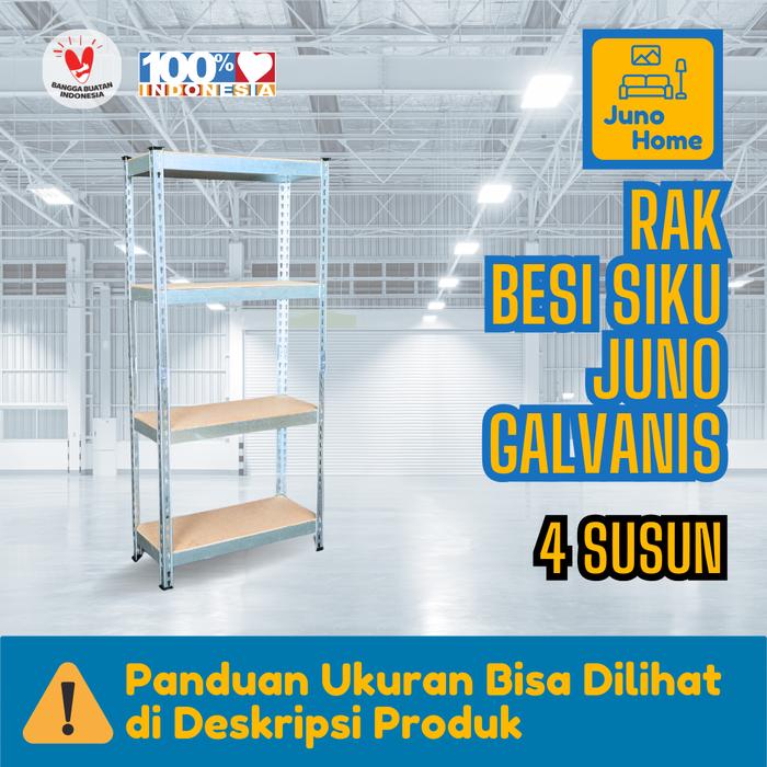 Promo JUNO Rak Gudang Besi Multifungsi 5 Susun kapasitas 400KG Rak ...
