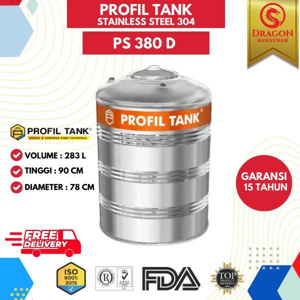 Jual Toren / Tangki Stainless Profil Tank PS 380 Datar Garansi Resmi ...