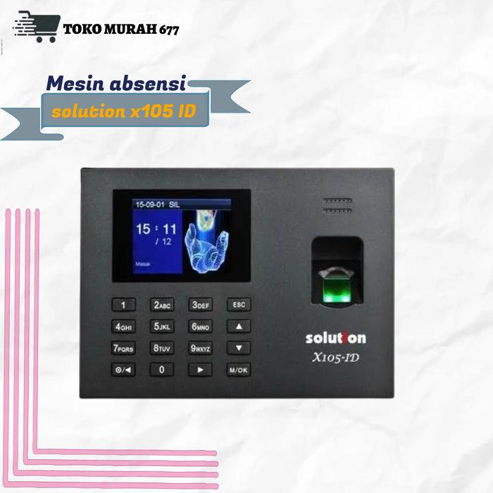 Jual Mesin Absen Sidik Jari Solution X-105 ID & Akses Door RFID ...
