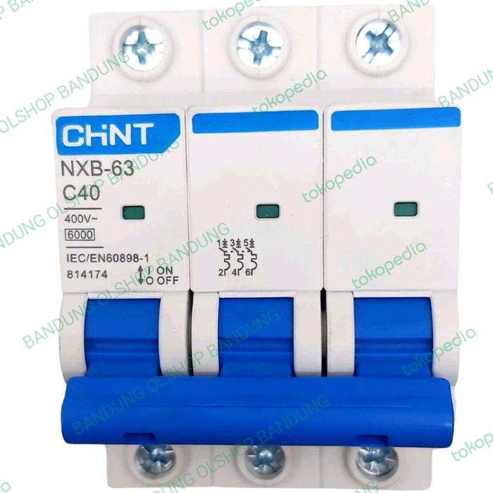 Jual CHINT MCB 40A 3P 220V SNI MCB SNI 220V 3P 40A MCB 3P 40A 220 SNI CHINT - Kota Bandung ...