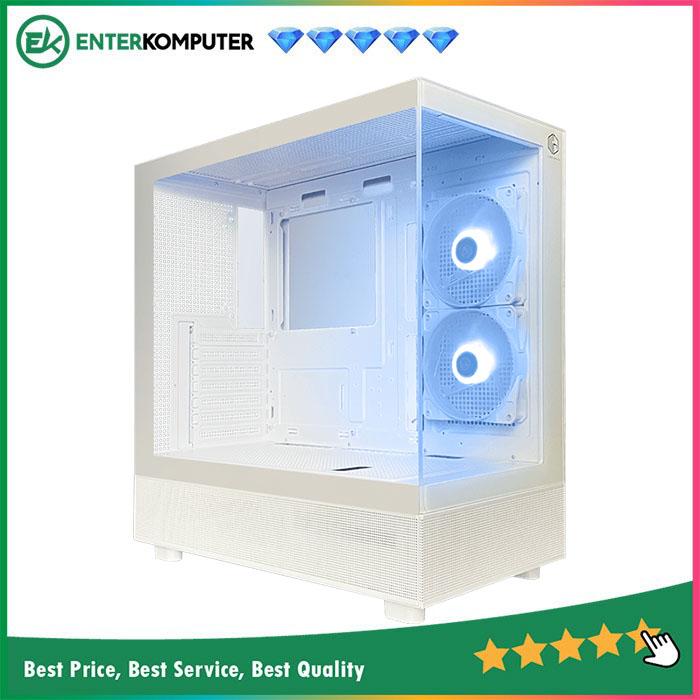 Promo Casing PC CUBE GAMING COMSEL WHITE - ATX Gaming Case - Tempered ...