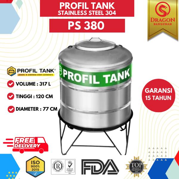 Jual Tangki Air Stainless Profil Tank PS 380 + Kaki - Toren Air Profil ...