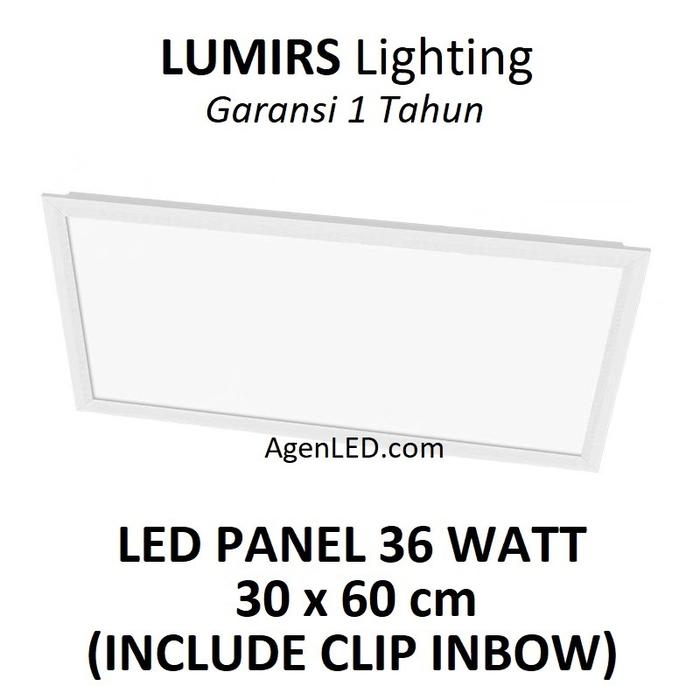 Promo LUMIRS Lampu Downlight LED Panel 36W 30x60cm 36 w watt 30x60 cm Inbow - Jakarta Pusat ...