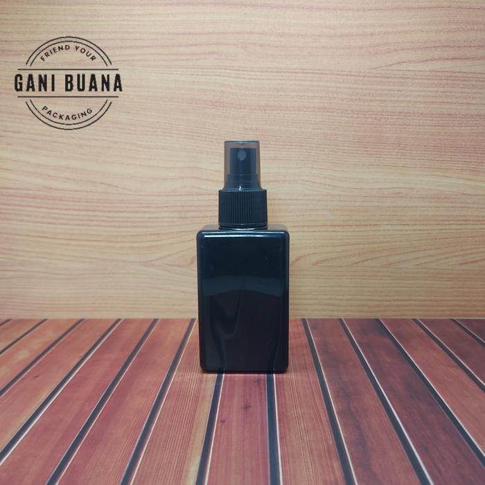 Jual BOTOL SPRAY 100ML KOTAK HITAM TUTUP SPRAY HITAM SMOKE/BOTOL SPRAY ...