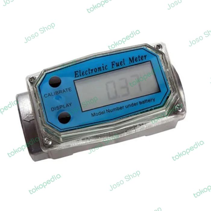Jual Digital Flow Meter Turbine 3/4 inch Flow Meter Diesel Fuel Oil ...