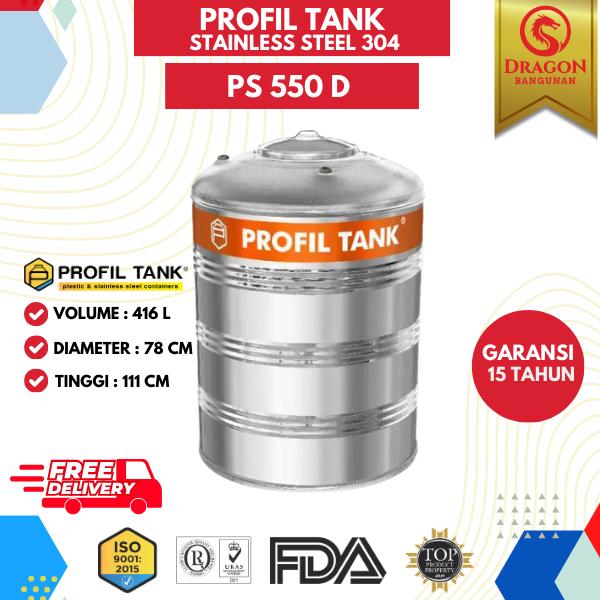 Jual Tangki Air Stainless Profil Tank PS 550 Datar - Toren Stainless ...