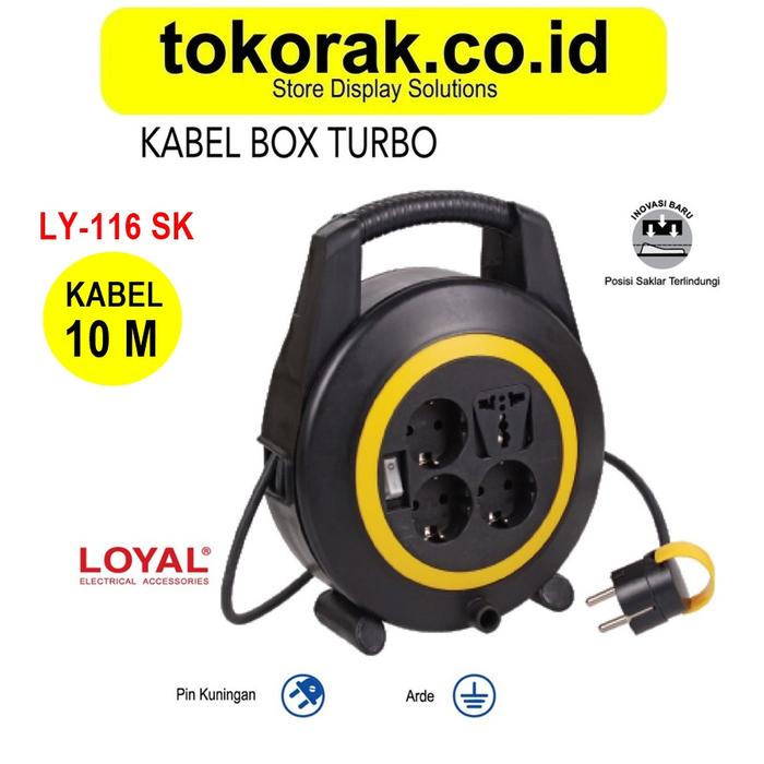 Jual LOYAL KABEL ROLL NEW BOX TURBO 10M SAKLAR LY 116 SK 116SK 10 M METER - Jakarta Utara ...