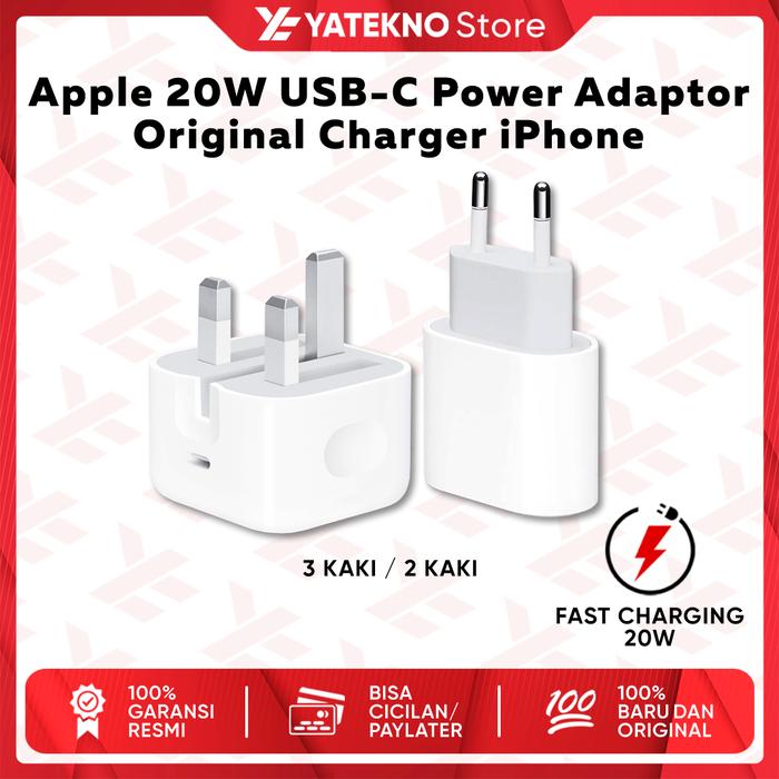 Jual Apple 20W USB-C Power Adaptor Original Charger iPhone - Jakarta ...