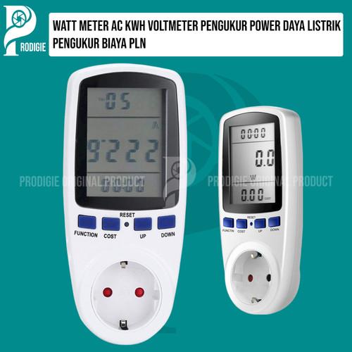 Jual Watt Meter AC Digital Volt Pemakaian KWH Daya Energy Meter ...