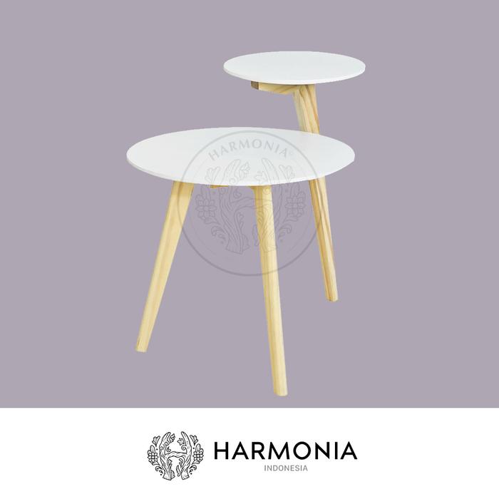 Jual Meja Kopi Susun Bulat Ruang Tamu / Coffee Table Minimalis Harmonia ...