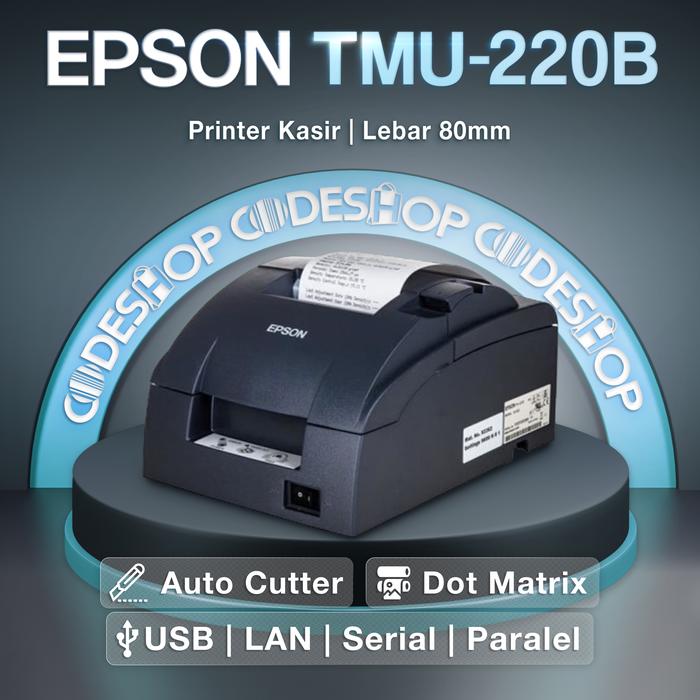 Jual epson tm-u220b / tmu 220b tm u220 usb receipt printer (auto cutter ...