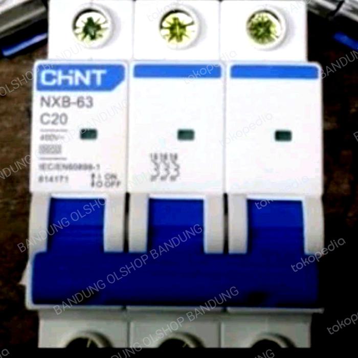 Jual CHINT MCB 20A 3P 220V SNI MCB 220V SNI 3P 20A MCB 3P 20A SNI 220 CHINT - Kota Bandung ...