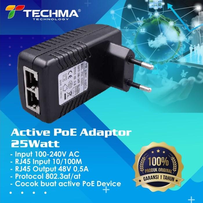 Promo Active PoE Adaptor 48V 25Watt - PoE Injector - Kota Surabaya ...
