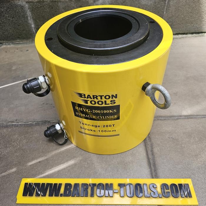 Jual Double 200T 100mm Hollow Plunger Stroke Hydraulic Cylinder BARTON - Jakarta Barat - Barton ...