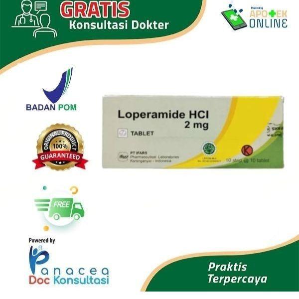 Jual LOPERAMIDE HCL 2MG 100`S 1 BOX ISI 10 STRIP - Kab. Pemalang ...