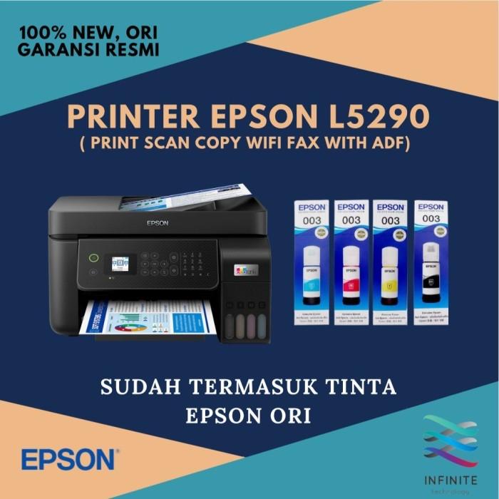 Jual Printer Epson L5290 WiFi Fax All in One Printer with ADF Original ...