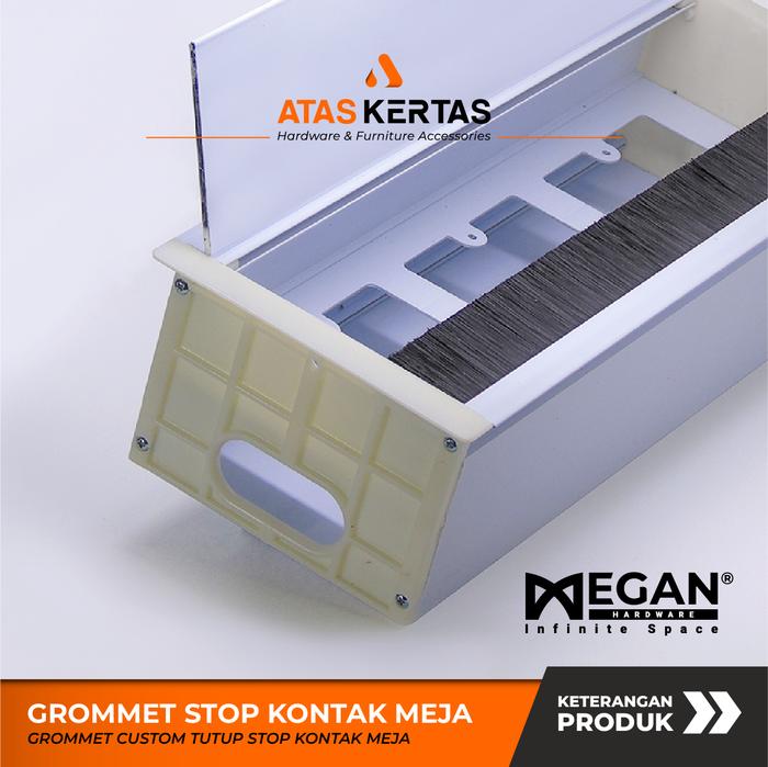 Jual BOX grommet custom-gromet kabel meja-tutup stop kontak meja tanam ...