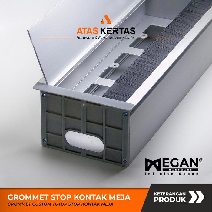Jual BOX grommet custom-gromet kabel meja-tutup stop kontak meja tanam ...