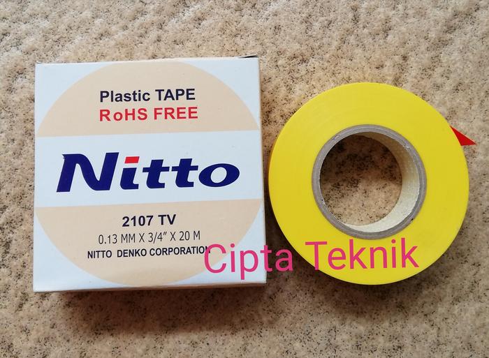 Jual Isolasi Listrik Nitto Asli Hitam Putih Orange Biru Hijau Kuning ...
