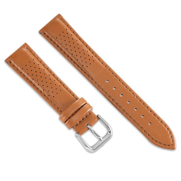 Jual TALI JAM TANGAN KULIT MICROFIBER LEATHER STRAP 20mm - Cokelat Muda ...