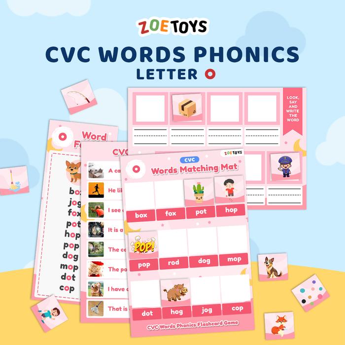 Jual Zoetoys CVC Words Phonics Flashcard Game | Moncocokkan kata ...