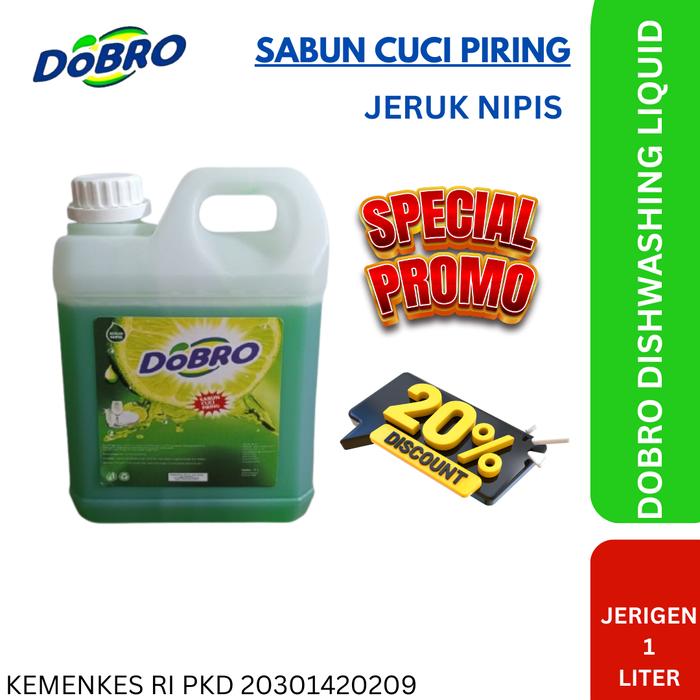 Promo DOBRO SABUN CUCI PIRING EKSTRAK JERUK NIPIS JERIGEN 1 LITER - Kab ...