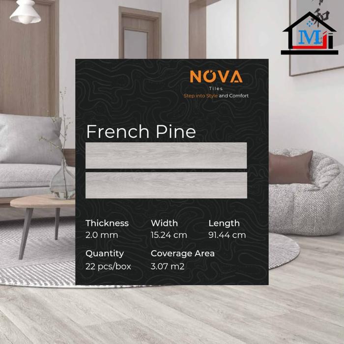 Jual lantai vinyl motif kayu NOVA tiles ketebalan 2mm/lembar - Honey oak - Jakarta Timur - Toko ...