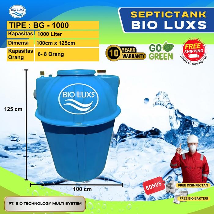 Jual septic tank bioluxs type bg 1000 liter - Kota Tangerang - Septic ...