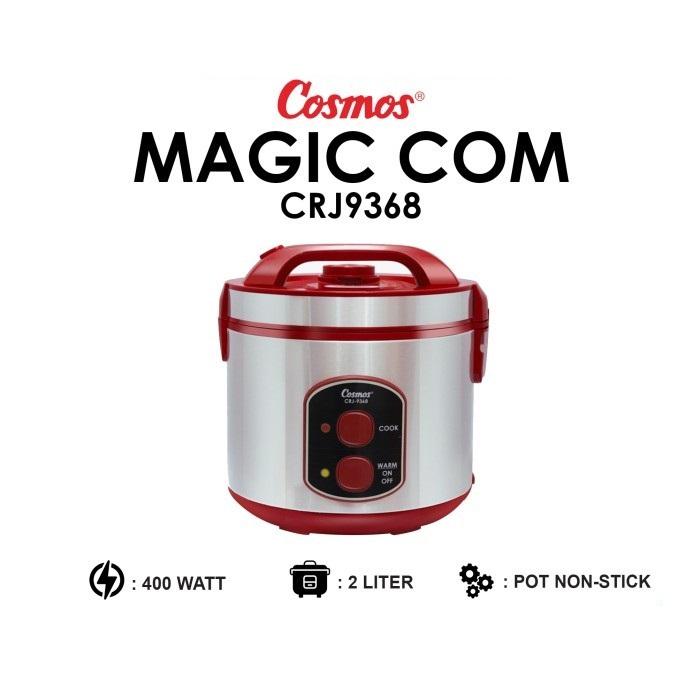 Jual Cosmos CRJ9368 Magic Com 2 Liter Stainless Steel Rice Cooker CRJ ...