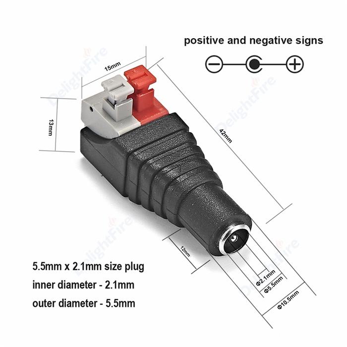 Jual Jack DC Quick Connect Release Jek Adaptor Jack Adaptor Klip Cepat ...
