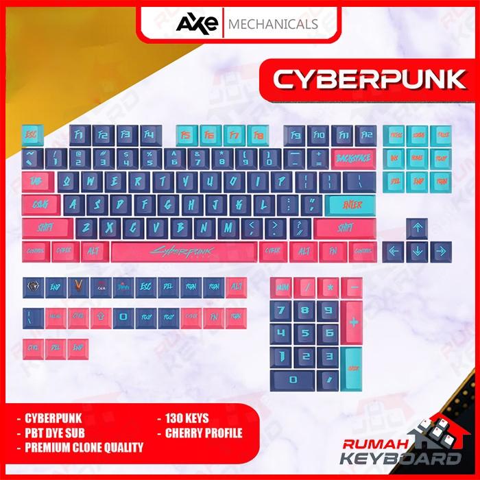 Jual KEYCAP - KEYCAPS - CHERRY - CYBERPUNK - PBT - DYE SUB - CYBERPUNK ...