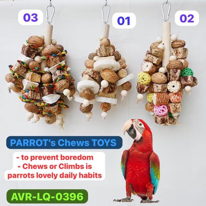 Jual MAINAN GIGITAN KUNYAH BURUNG PARROT Chews TOYS AVR-LQ-0396 - 02 ...