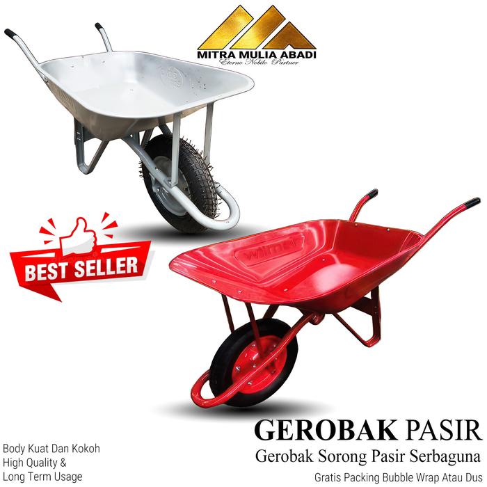 Jual Gerobak Pasir Sorong Merah / Gerobak Dorong / Gerobak Serbaguna ... Jual Gerobak Pasir Sorong Merah / Gerobak Dorong / Gerobak Serbaguna ...