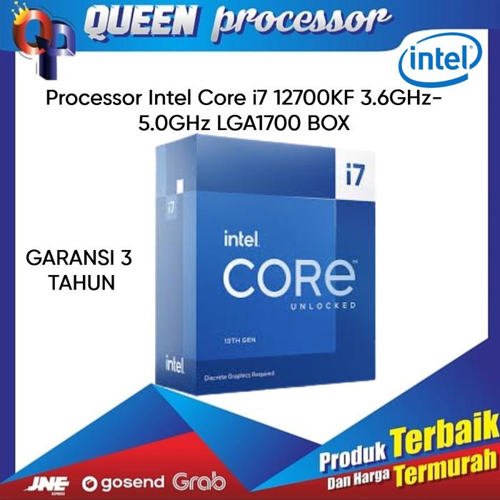 Jual PROCESSOR INTEL CORE I7 12700KF BOX SOCKET LGA1700 3.6GHz NEW ...