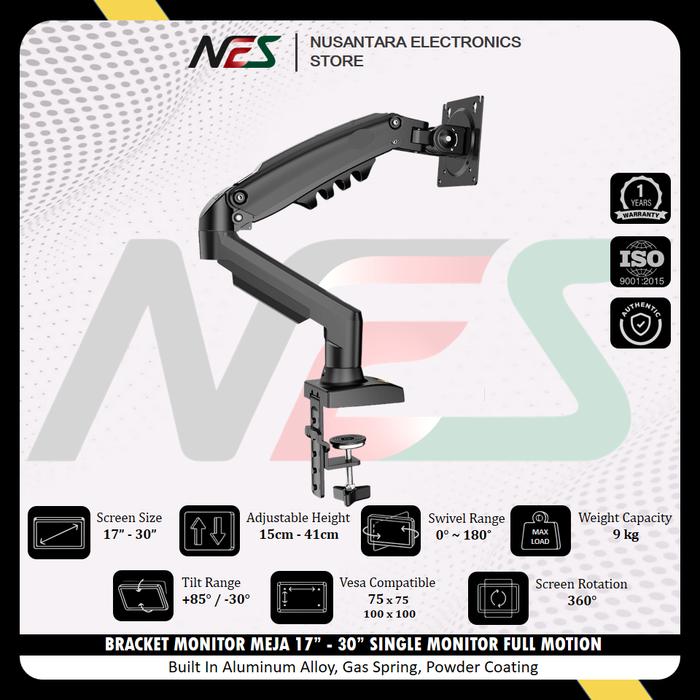 Jual Bracket Monitor Meja 22 24 29 32 35 40 42 43 45 inch, Universal ...