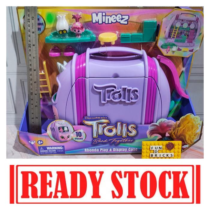Jual Trolls Rhonda Play & Display Case Mineez Trolls Dreamworks Mainan ...