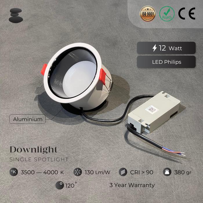 Jual FRAMELESS RECESSED DOWNLIGHT SPOTLIGHT COB LED - Downlight 3000K ...