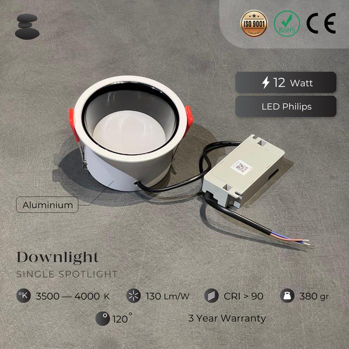 Jual FRAMELESS RECESSED DOWNLIGHT SPOTLIGHT COB LED - Downlight 3500K ...