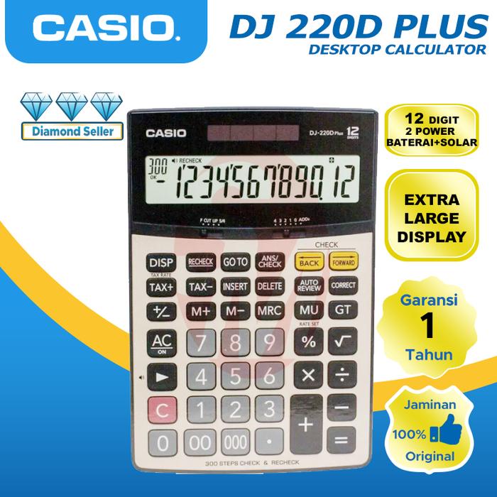 Jual Casio Calculator DJ-220D Plus - Jakarta Barat - SinarMutiara Online | Tokopedia