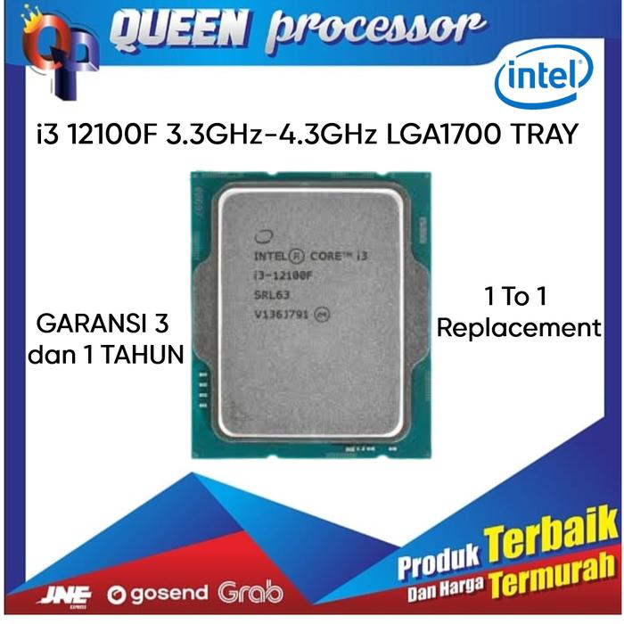 Jual PROCESSOR INTEL CORE I3 12100F 3.30 GHz TRAY LGA 1700 - 1 Tahun ...