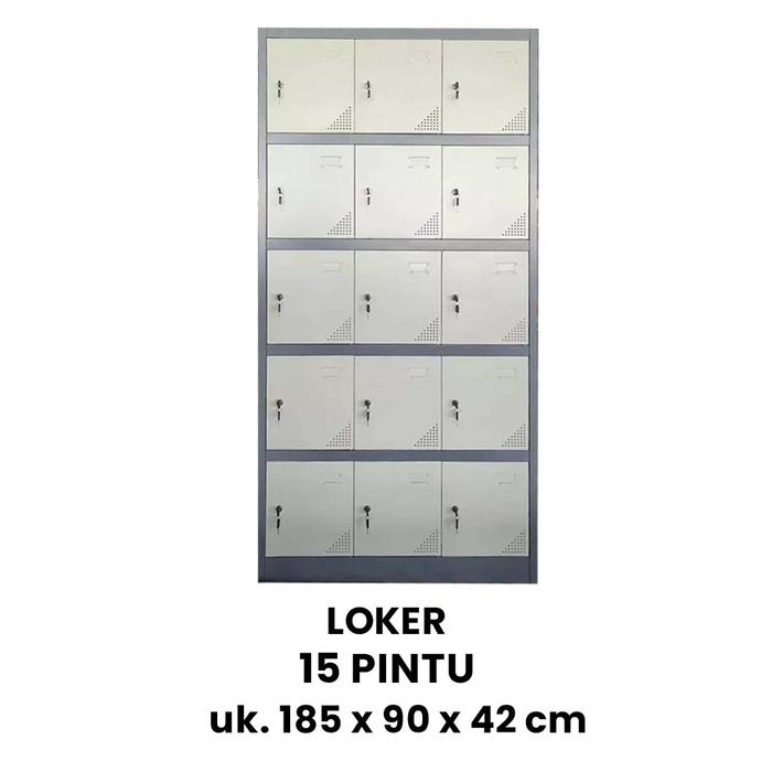 Jual Loker Besi 15 Pintu - Locker Besi - Kota Bandung - Indo Utama ...
